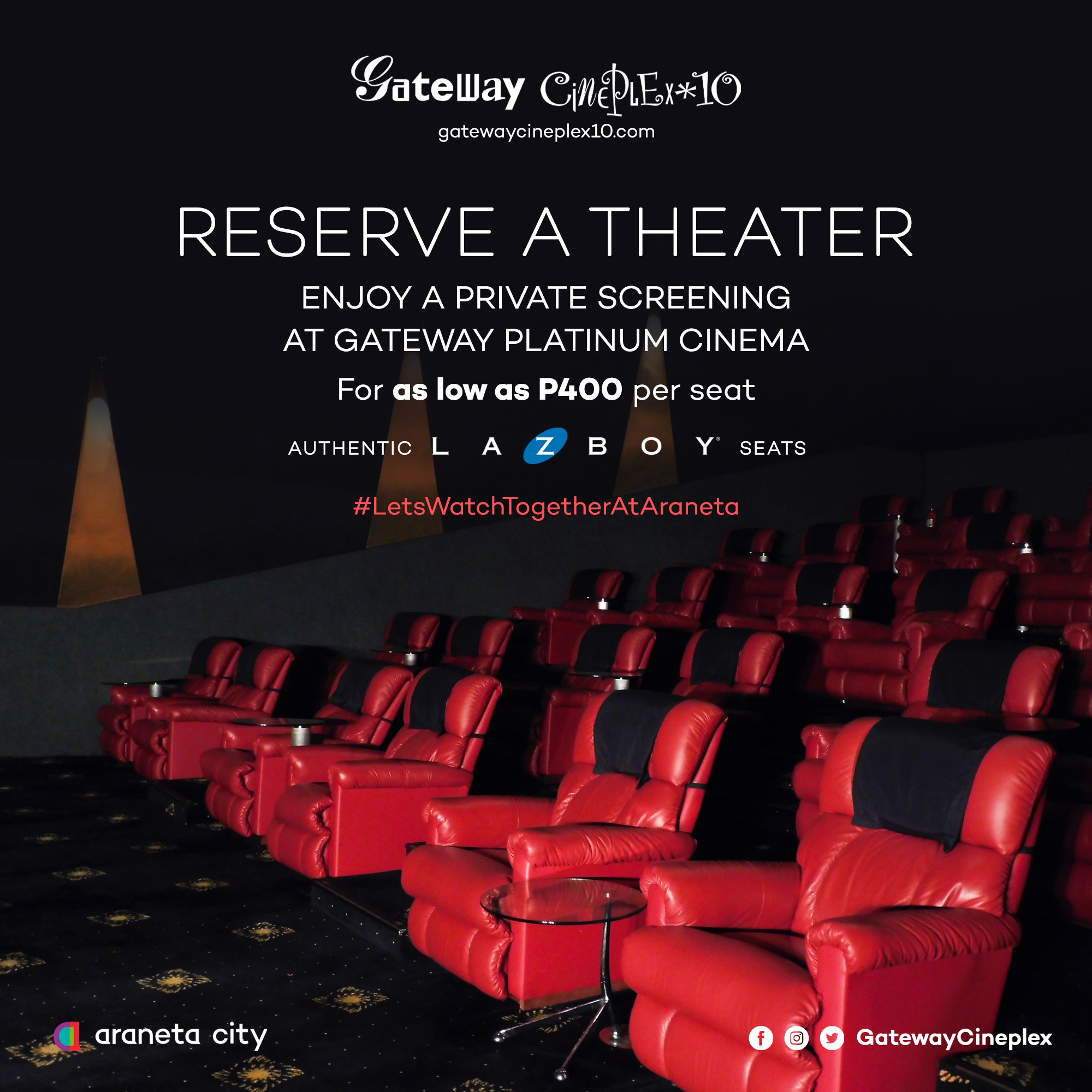 Experience a luxurious private screening at Gateway Platinum Cinema ...