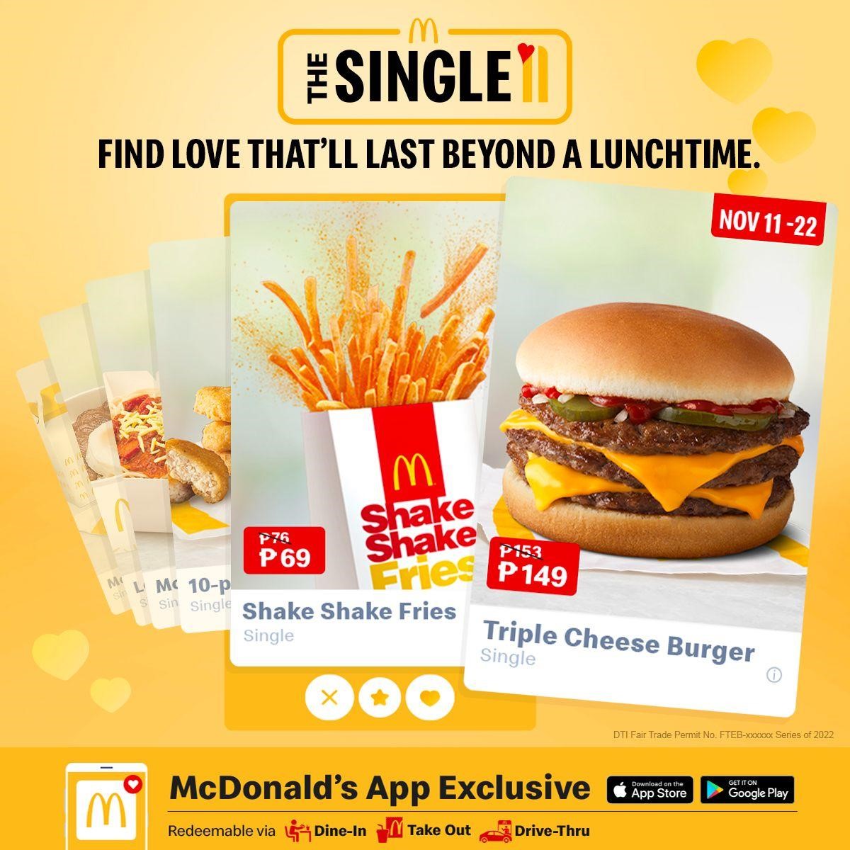 No Jowa? No Worries! McDonald’s is celebrating Single’s Day with extra ...