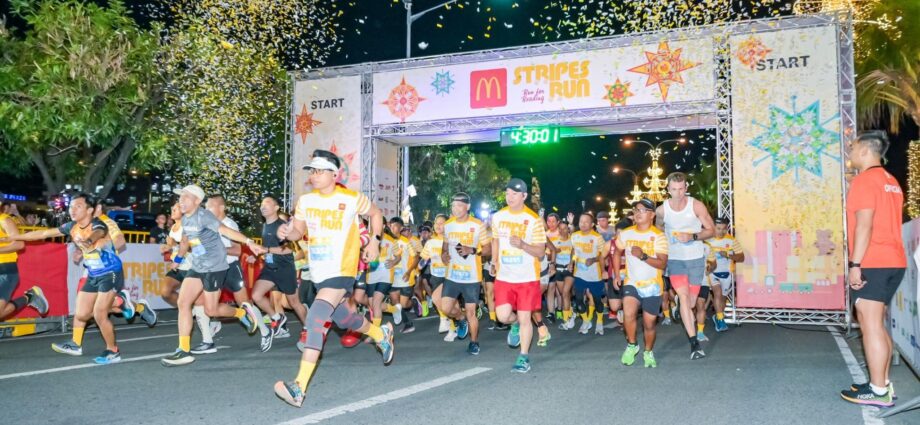 Record-breaking 9,230 McDonald’s Stripes Run participants ran for a ...